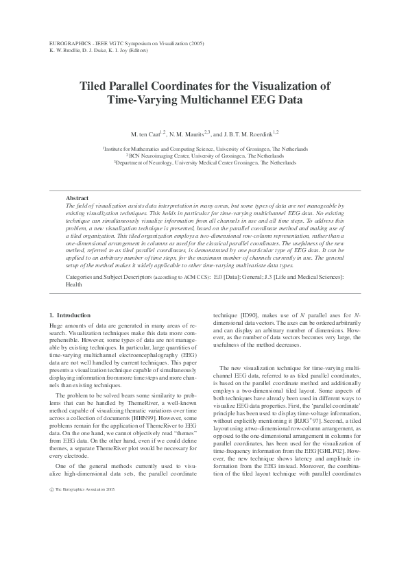 Pdf Tiled Parallel Coordinates For The Visualization Of Time Varying