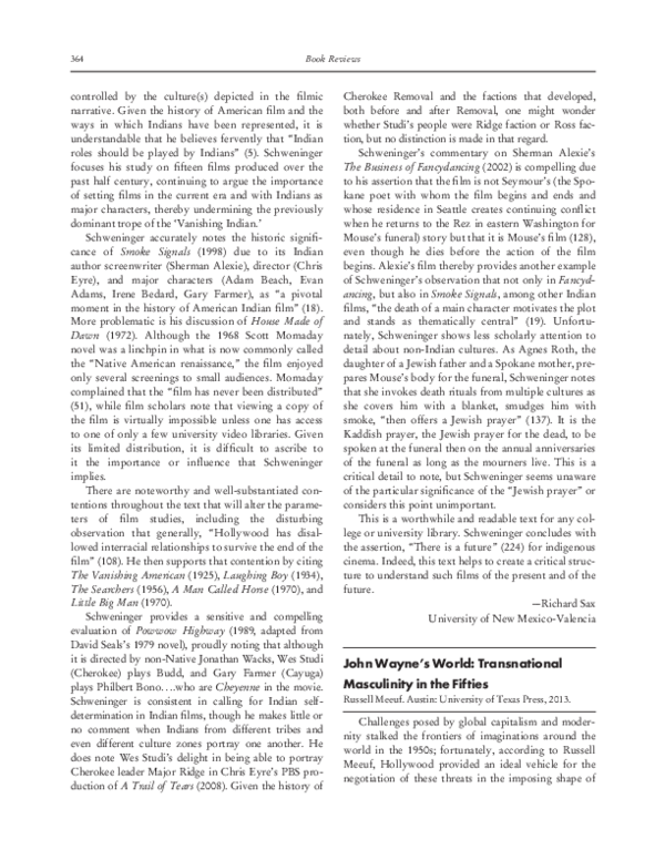 (PDF) John Wayne’s World: Transnational Masculinity in the Fifties ...