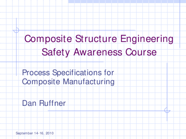 (PDF) Process Specifications for Composite Manufacturing Composite ...