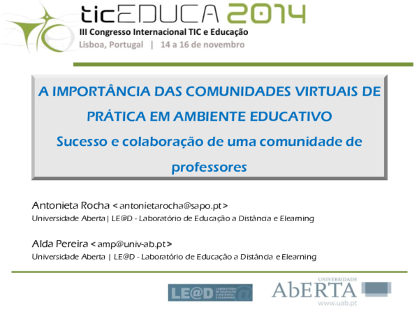 (PDF) A IMPORTÂNCIA DAS COMUNIDADES VIRTUAIS DE PRÁTICA EM AMBIENTE ...