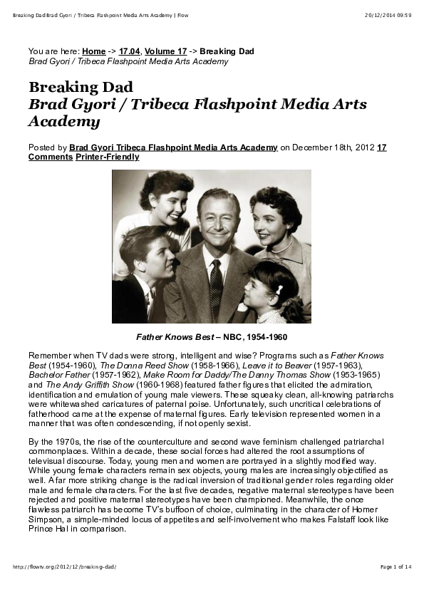 (PDF) Breaking Dad
