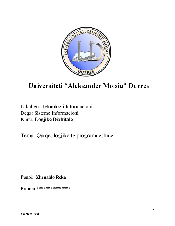 (DOC) Logjika Dixhitale- Qarqet logjike te programueshem.