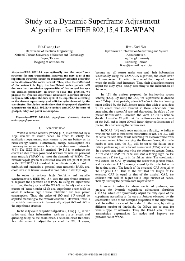 (PDF) DSAA-LRWPAN