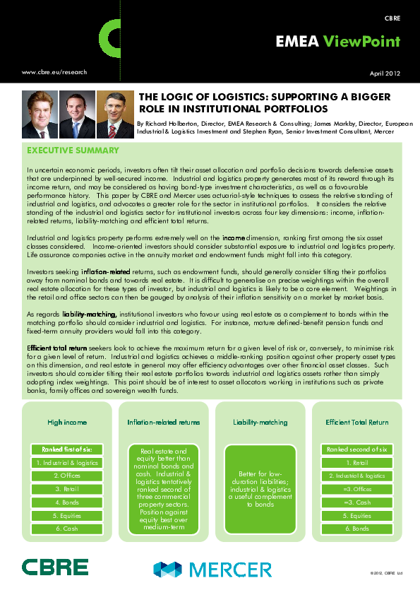 (PDF) The Logic of Logistics