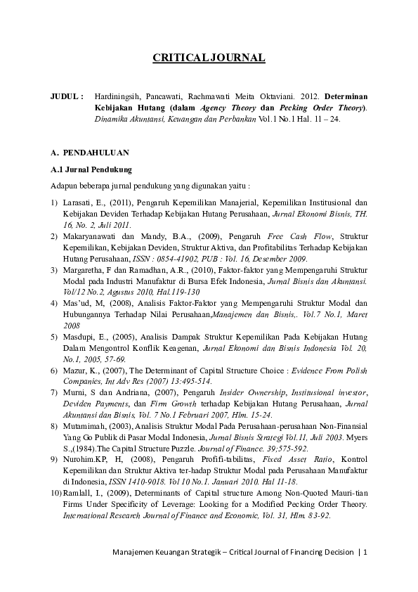 (DOC) CRITICAL JOURNAL