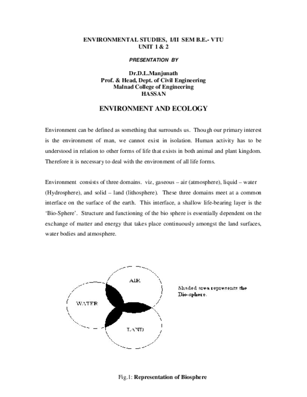 (PDF) environmental studies