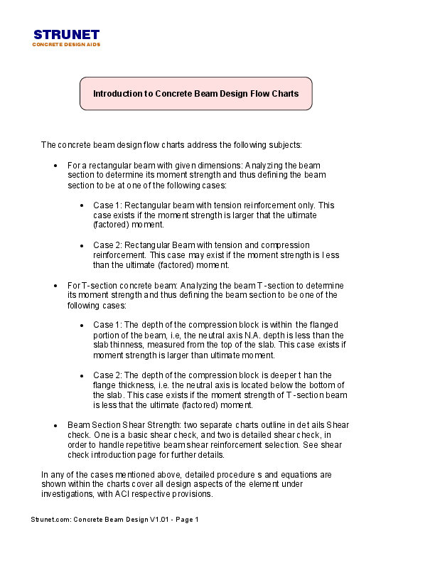 (PDF) The concrete beam design flow charts address the following ...