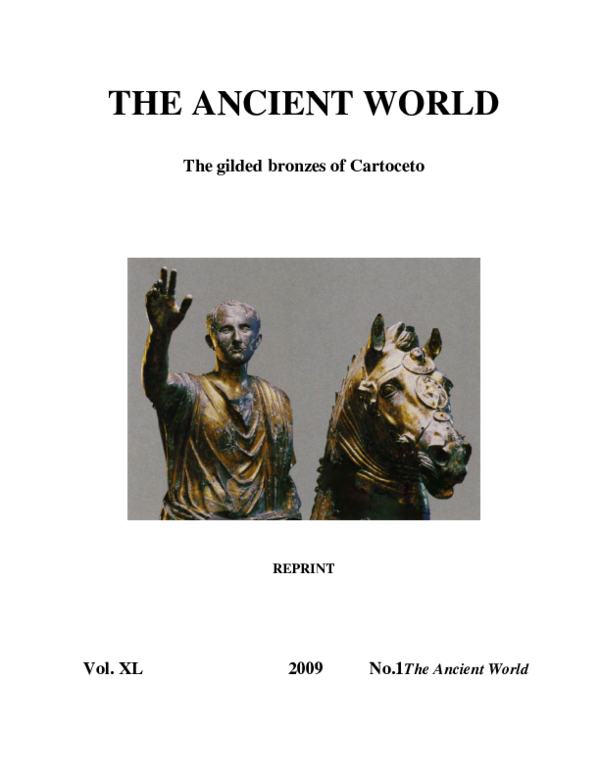 (PDF) Hans Beck and Michael Fronda, The Cartoceto Bronzes. From Enigma ...