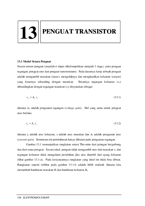 (PDF) Penguat transistor
