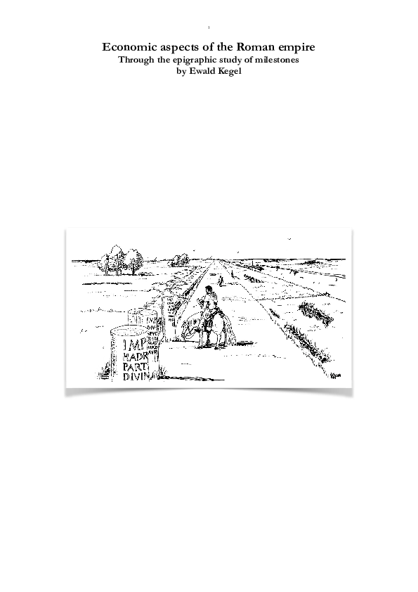 (PDF) Economic aspects of the Roman empire through the epigraphic study ...
