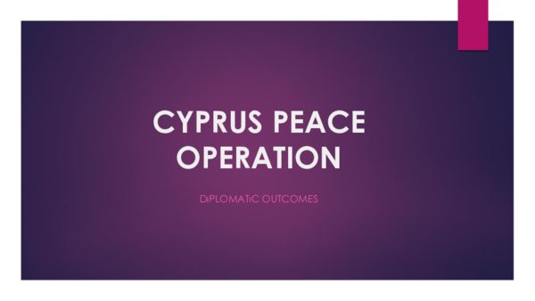 (PPT) CYPRUS PEACE CAMPAIGN