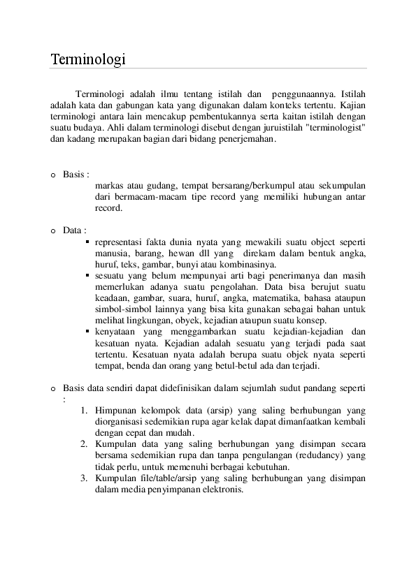 (DOC) Terminologi