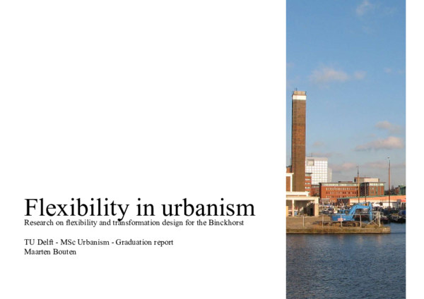 (PDF) Flexibility in urban-ism by Marten Bouten