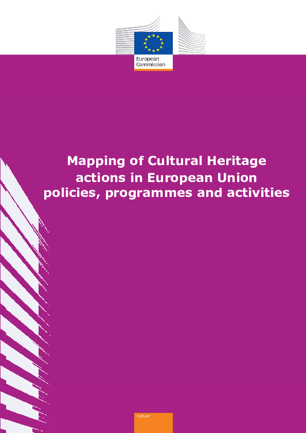 (PDF) Mapping of Cultural Heritage actions in European Union policies ...