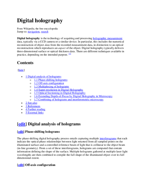 (DOC) Digital holography