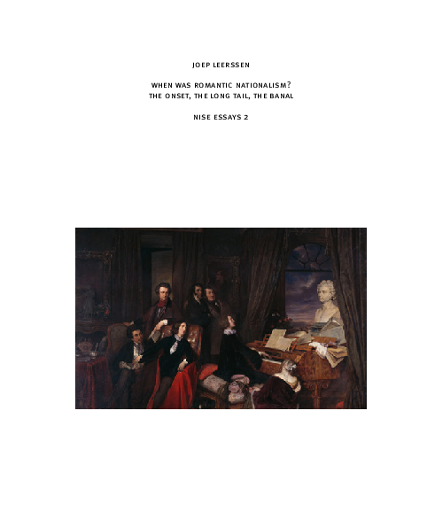 (PDF) When was Romantic Nationalism? The onset, the long tail, the banal