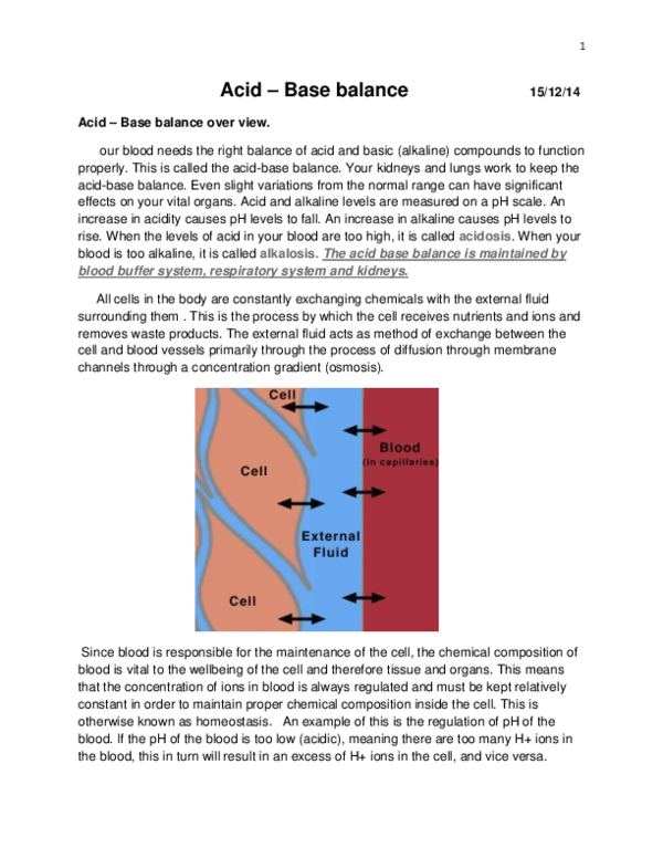 (DOC) Acid – Base balance