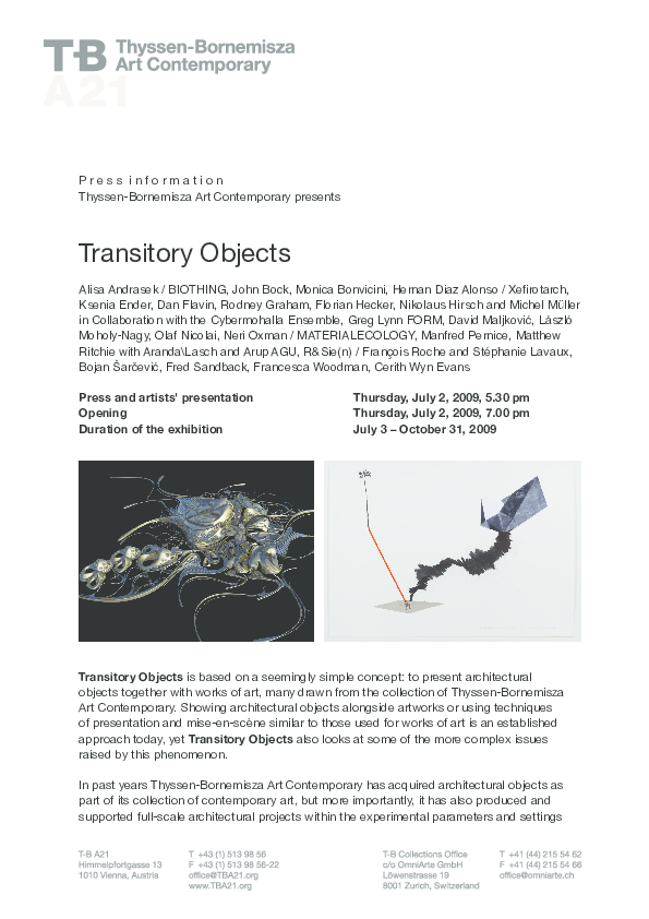 (PDF) Transitory Objects