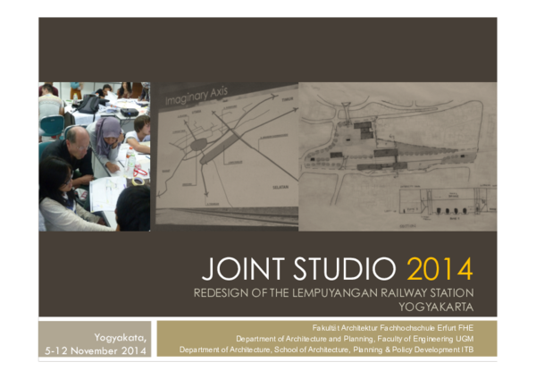 (PDF) Joint Studio Workshop ITB UGM FHE 2014