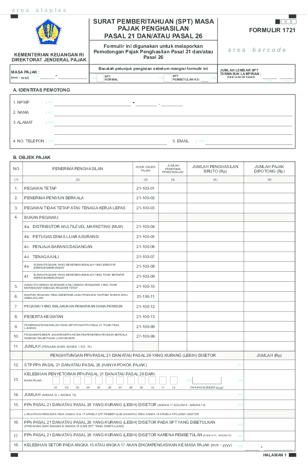 Surat Pemberitahuan Pajak - Perumperindo.co.id