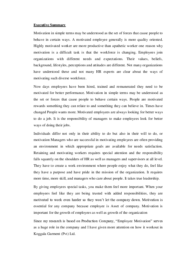 (DOC) Executive Summary INTRODUCTION