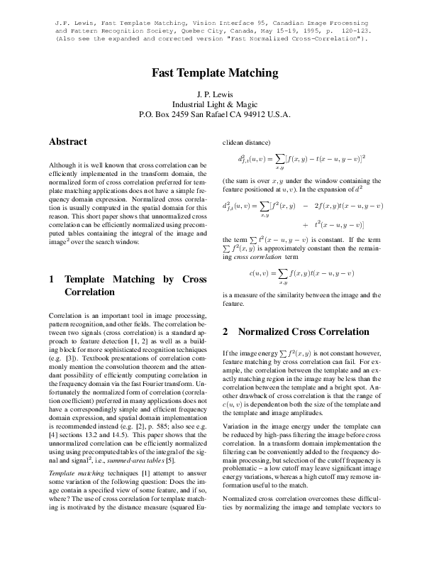 (PDF) Fast image matching on web pages | Hazem El-bakry - Academia.edu