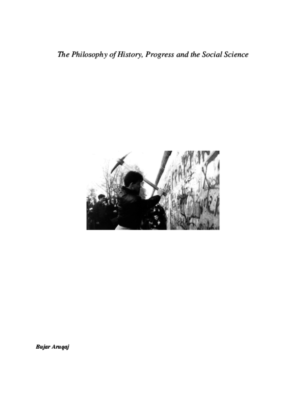 (PDF) The Philosophy of History, Progress and the Social Science