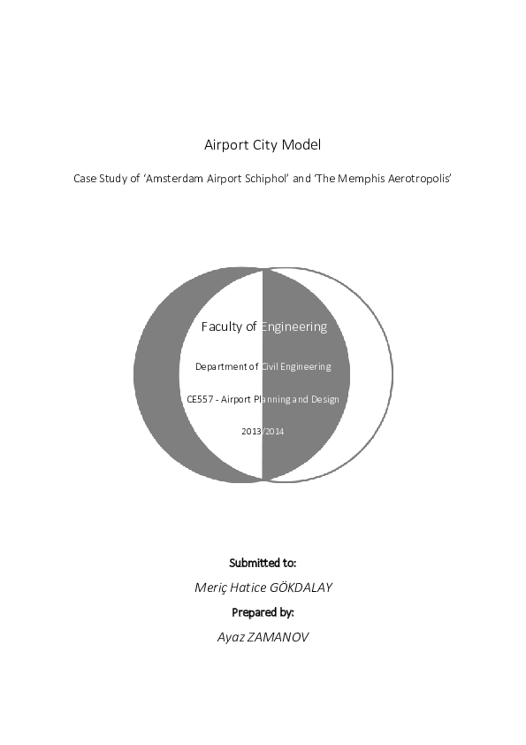 Airport City Model - Case Study of ‘Amsterdam Airport Schiphol’ and ...