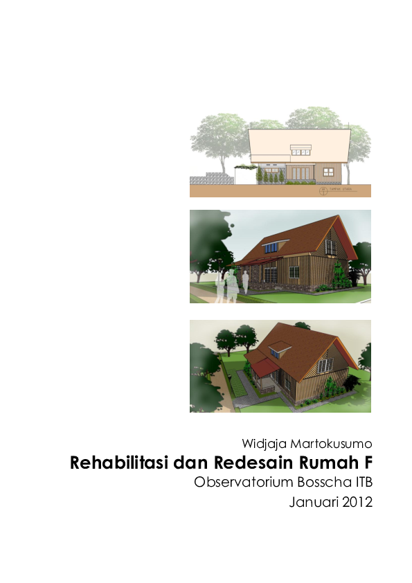 (PDF) Rehabilitasi dan Redesain Rumah F, Observatorium Bosscha ITB