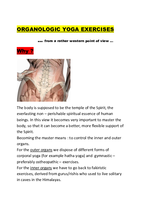 (DOC) Organologic yoga exercises