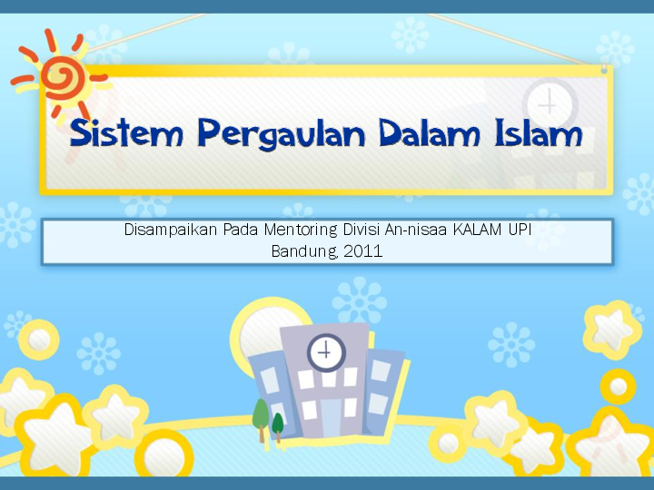 (PDF) Sistem Pergaulan dalam Islam