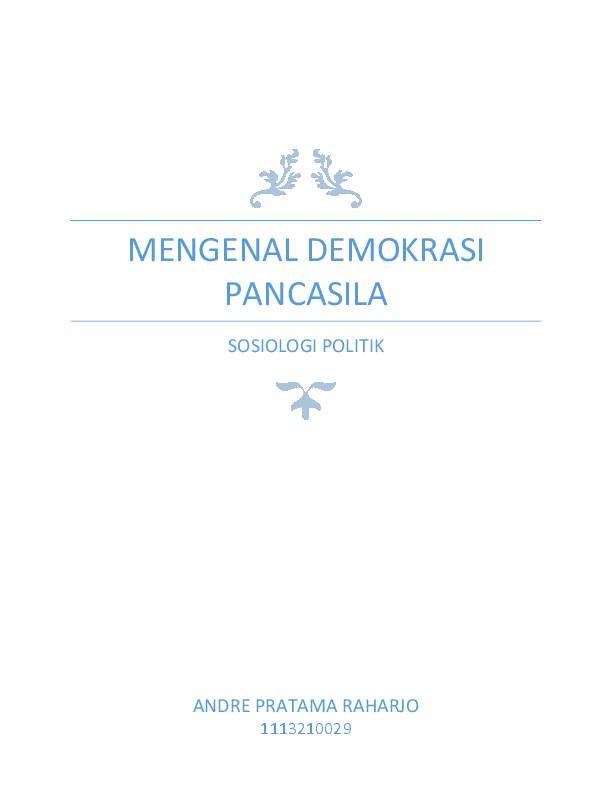 (DOC) mengenal demokrasi pancasila