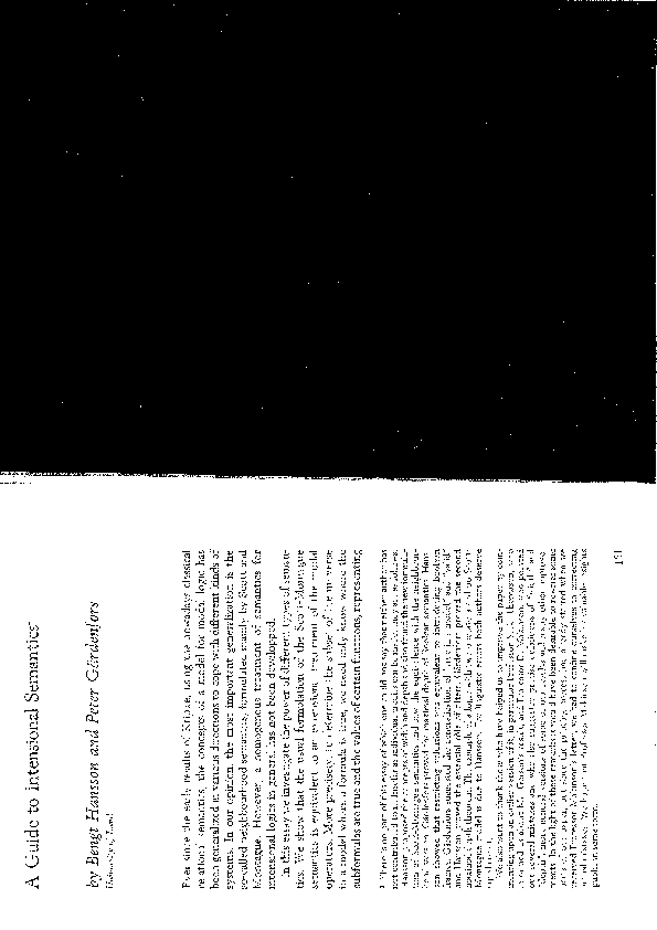 (PDF) A guide to intensional semantics