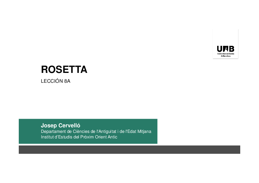 (PDF) ROSETTA LECCIÓN 8A