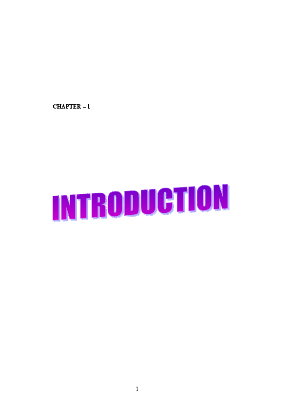 (DOC) CHAPTER – 1 INVENTORY MANAGEMENT INTRODUCTION
