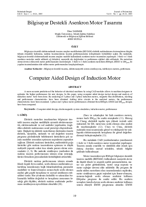 (PDF) induction motor design, matlab, machine