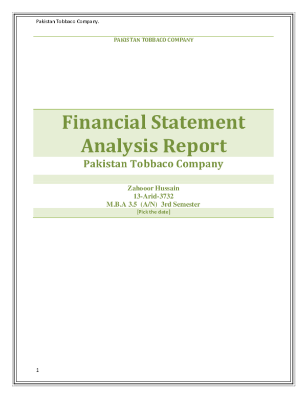 (DOC) Report on PTC about their financial ratio And Swot Analysis..