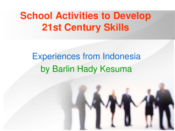 (PPT) School Activities to enhance students' 21st Century Skills