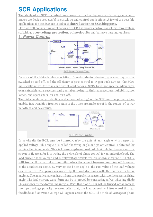 (DOC) SCR Applications