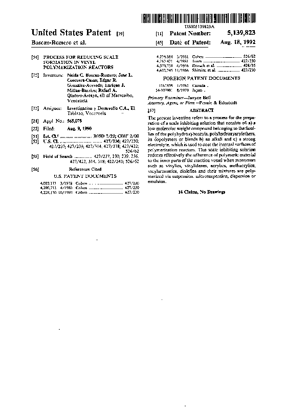 (PDF) PVC PATENT ANTI-SCALE FORMATION IN PVC REACTORS