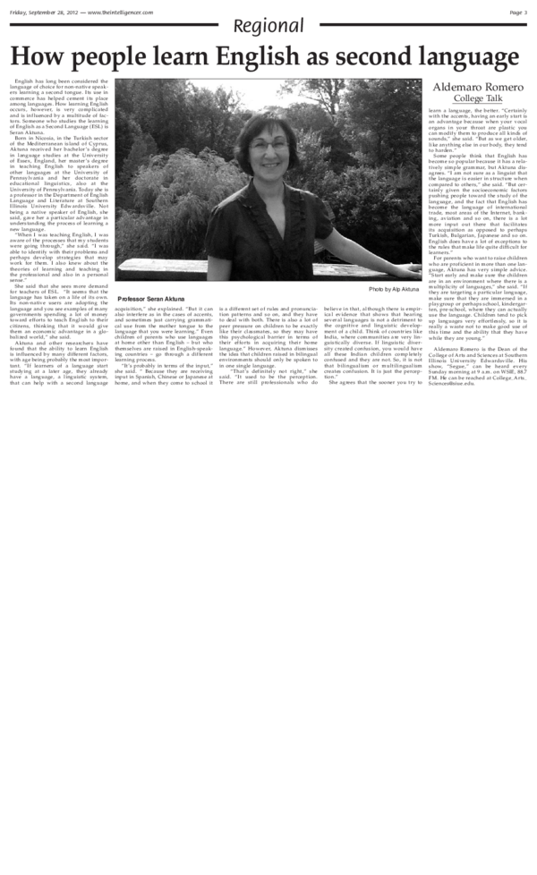 (PDF) How people learn English as second language.