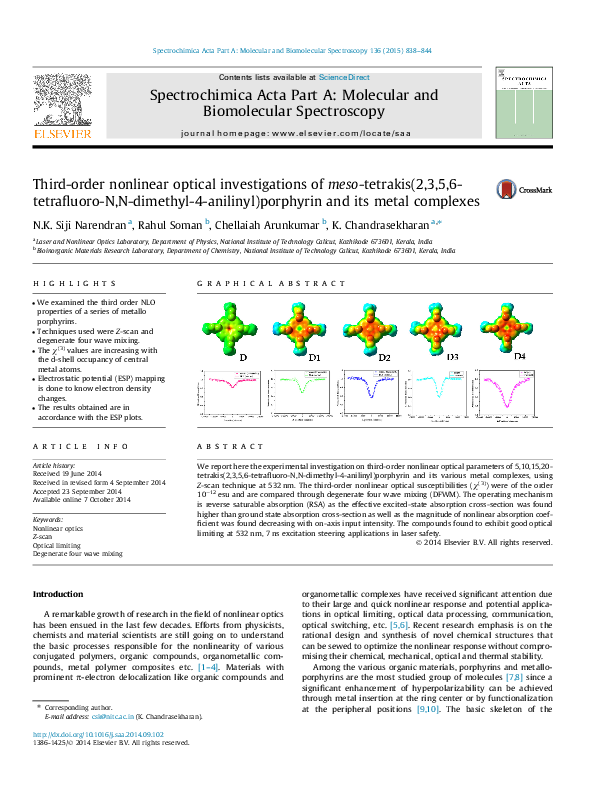 (PDF) Third-order nonlinear optical investigations of meso-tetrakis(2,3,5,6-tetrafluoro-N,N ...