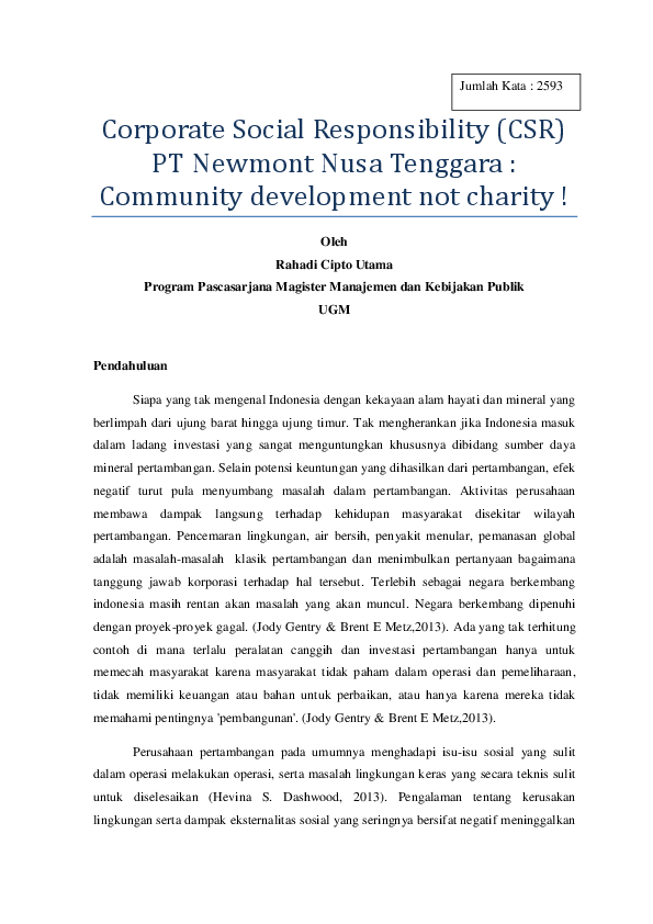 (DOC) Corporate social responsibility PT NNT