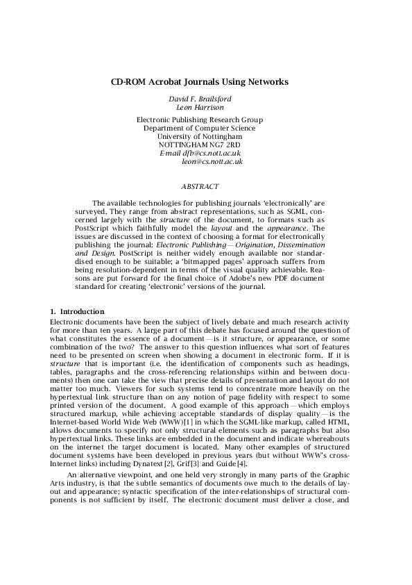 F. Leon ( - - ) c LATEX document
