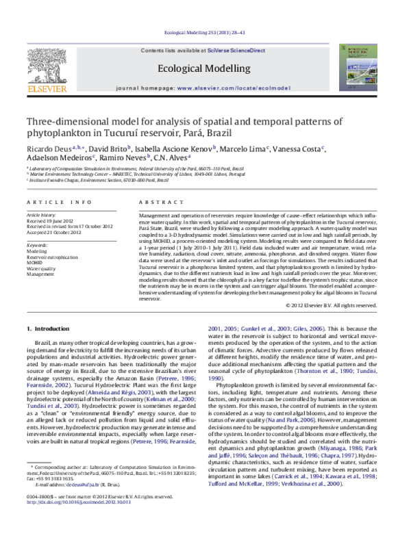 Pdf Three Dimensional Model For Analysis Of Spatial And Temporal