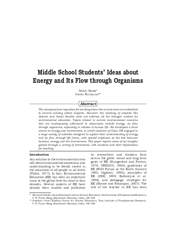 PDF Middle School Students Ideas About Energy And Its Flow Through pdf-middle-school-students-ideas-about-energy-and-its-flow-through