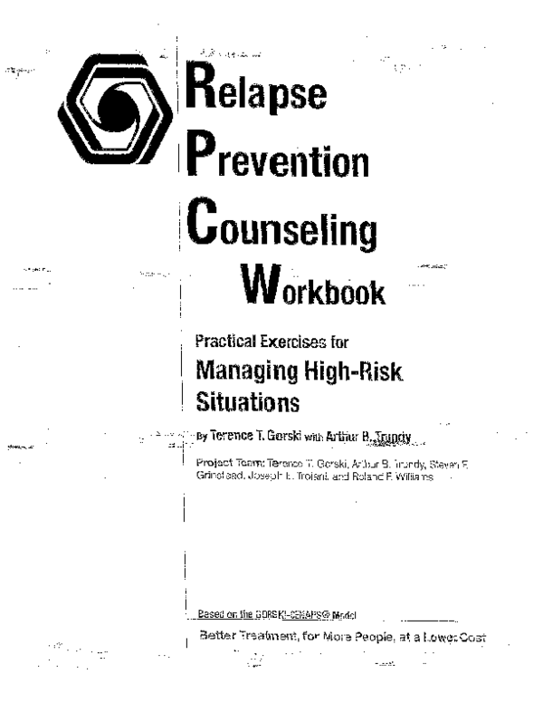 (PDF) Relapse Prevention