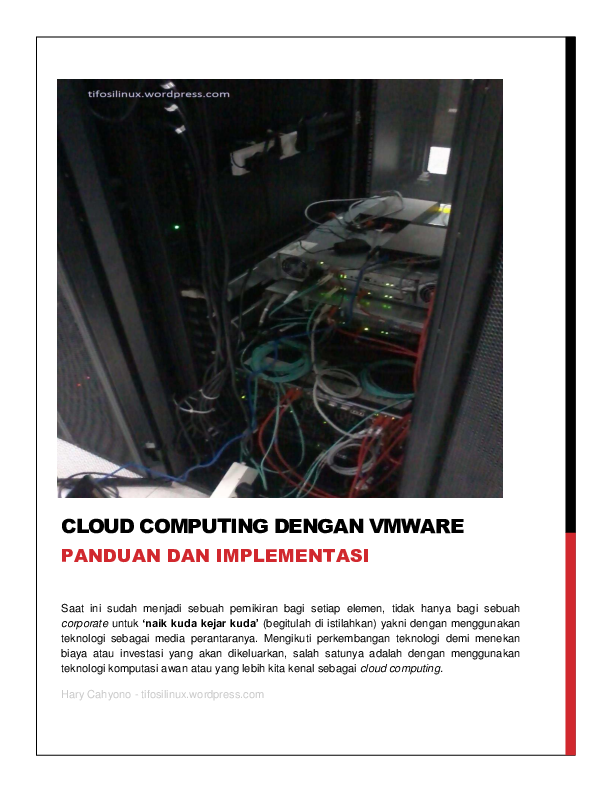 Pdf Cloud Computing Dengan Vmware Panduan Dan Implementasi