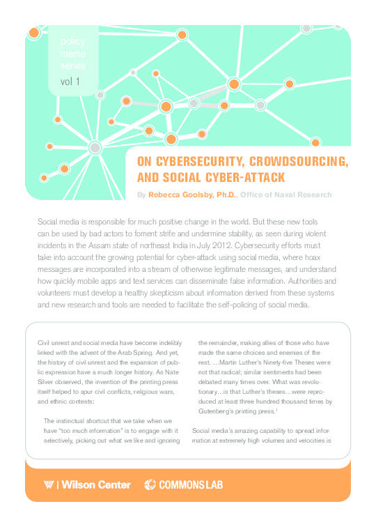 On Cybersecurity, Crowdsourcing and Social Cyber Attack