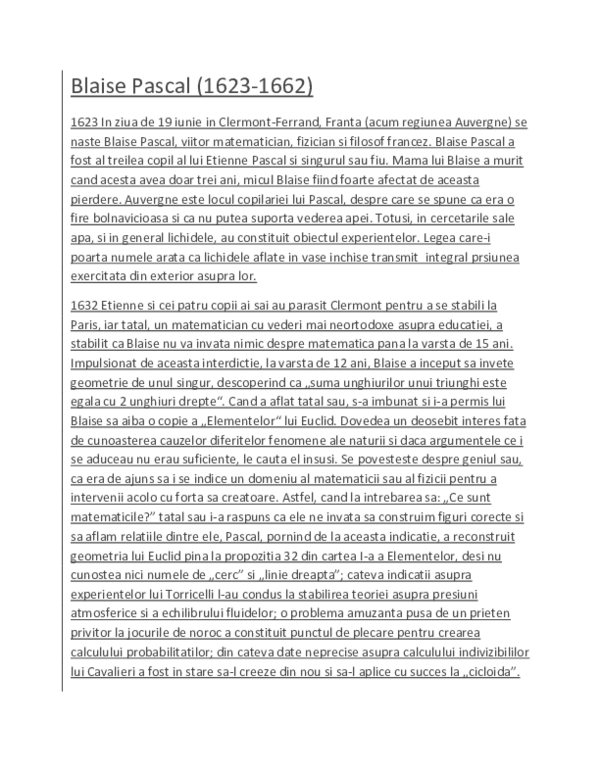 (DOC) Blaise Pascal
